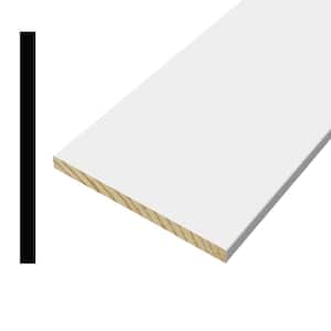 HOUSE OF FARA 1/2 in. D x 3-1/2 in. W x 96 in. L Primed MDF 1/2x4 E2E ...