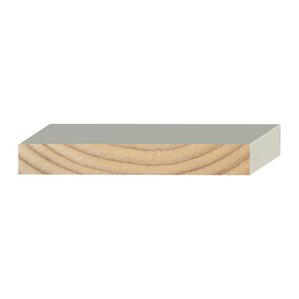 1 in. x 6 in. x 16 ft. S1S2E Pressure-Treated Primed PIne Lumber Board ...