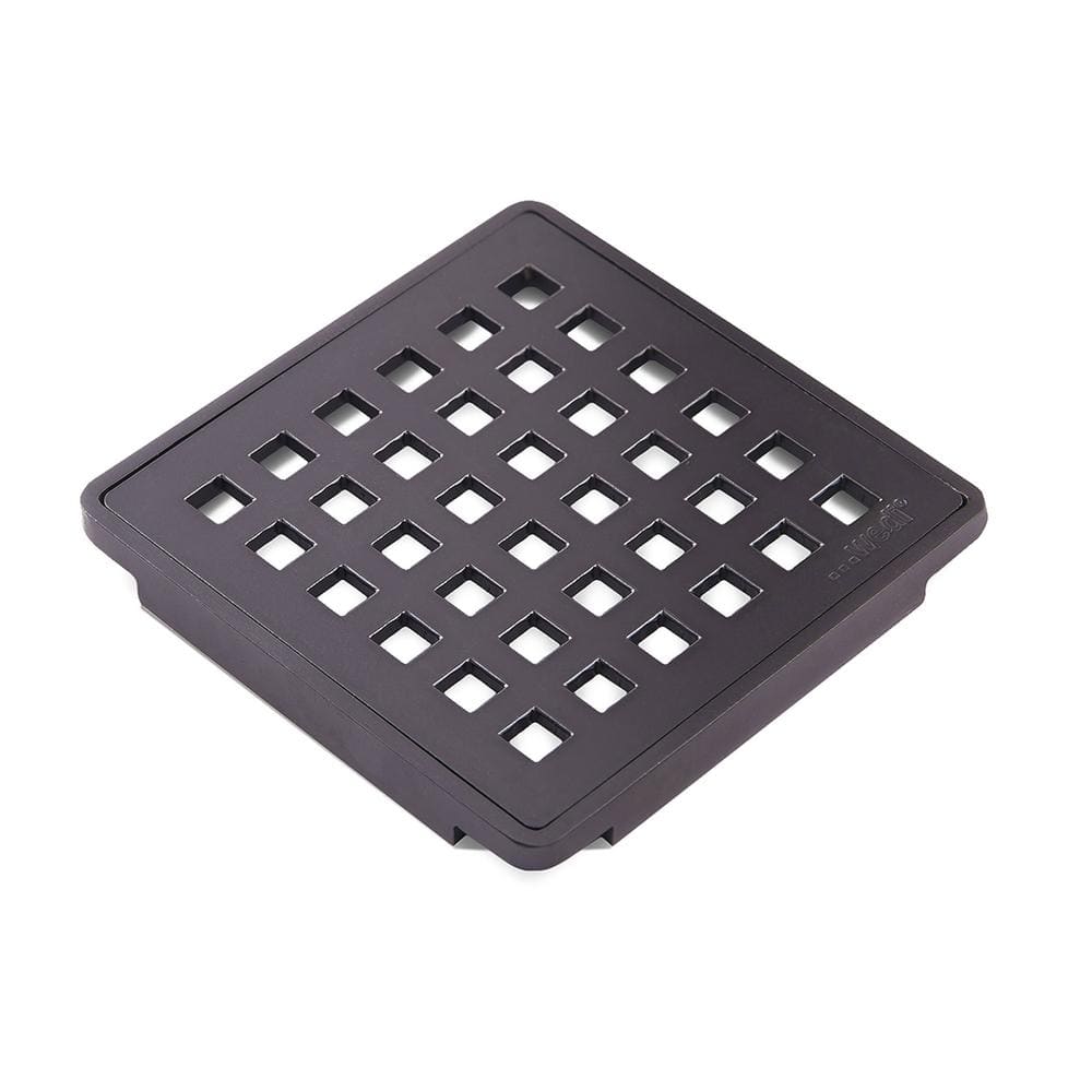 wedi Drain Cover Matte Black 3.75 in. W Floor Installation Kit for ...