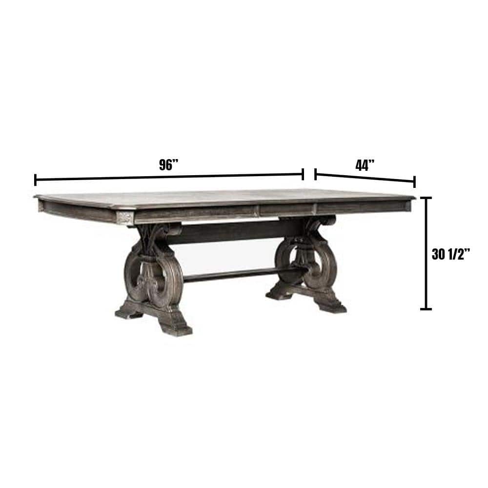 William's Home Furnishing Arcadia Rustic Natural Tone Dining Table ...