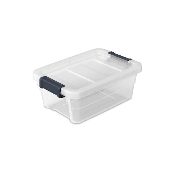 Sterilite 16-Qt. Stacker Box - Frosted Lid 14728606 - The Home Depot