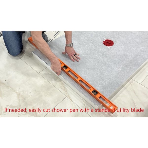 Everbilt Watershield Shower System 72 in. x 72 in. Sloped Waterproof ...