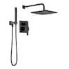 Delta Modern 1-Spray Raincan Wall Mount Fixed and Handheld Shower Head ...