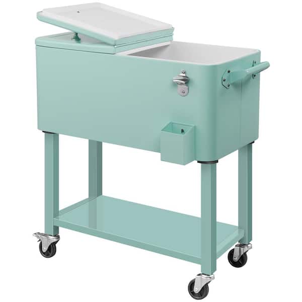 Karl home 80 Qt. Mint Green Outdoor Patio Cooler with Single Tray ...