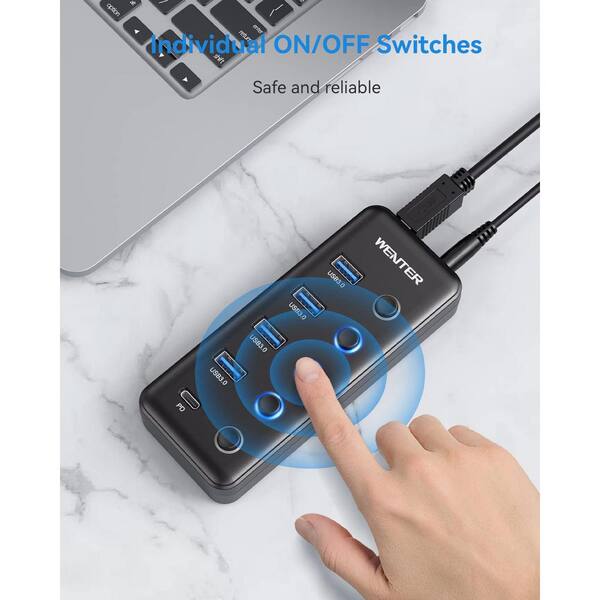 Concentrateur USB Interrupteurs LED Hub USB 3.0 Multiprise ...
