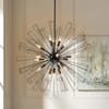 Rennnsan Mariah 18-Light Black Sputnik Sphere Oversized Chandelier ...