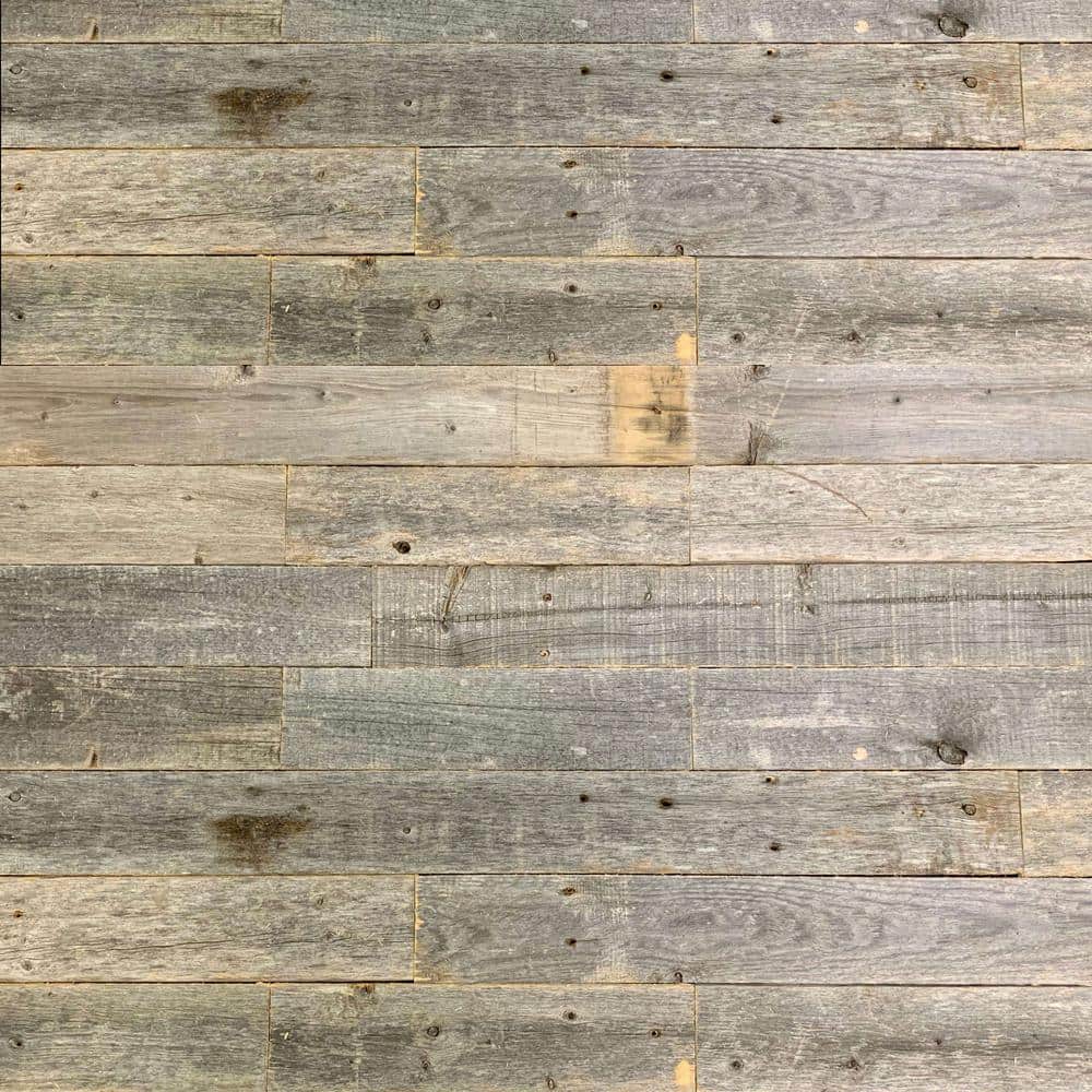 BarnwoodUSA 0.25 in. x 3 in. x 4 ft. Natural Weathered Barn Wood Boards ...