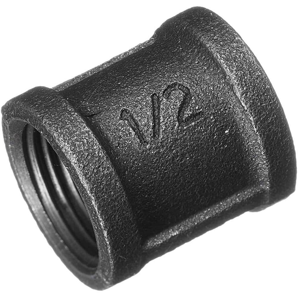 Ironwerks Designs 1/2 in. Iron Pipe Coupling (10-Pack) IW-COUP-1/2-10