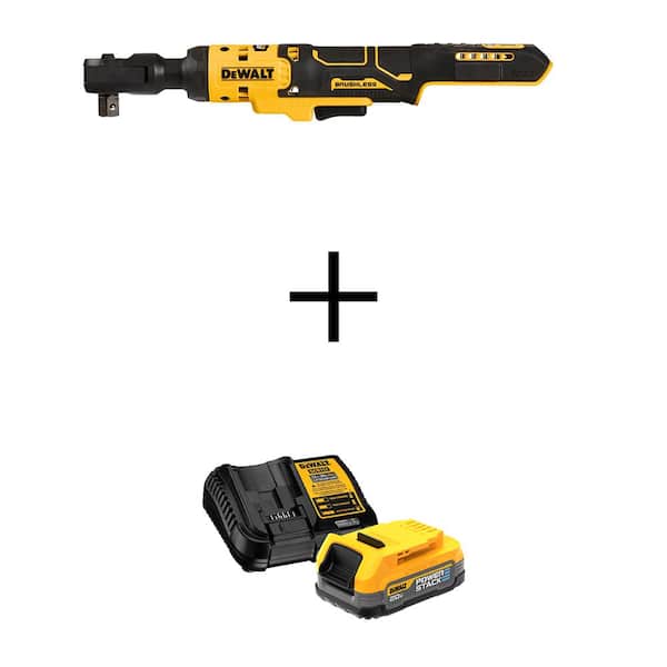 DEWALT ATOMIC 20V MAX Lithium-Ion 1/2 in. Cordless Ratchet with 20V MAX ...