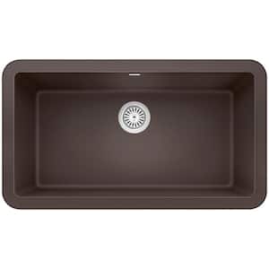Blanco IKON Farmhouse Apron-Front Granite Composite 33 in. Single Bowl ...