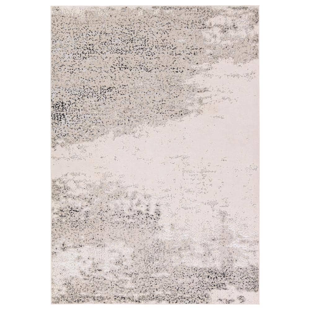 Jaipur Living Faizah 6 ft. x 9 ft. Cream/Gray Abstract Area Rug ...