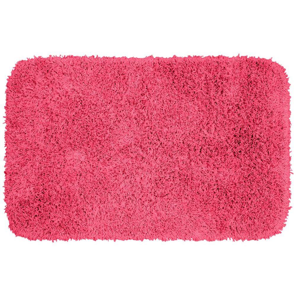 Garland Rug Jazz Pink 24 in. x 40 in. Washable Bathroom Accent Rug BEN ...