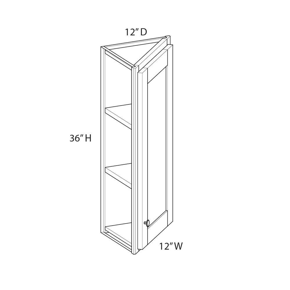 Brighton Raised 12 in. W x 36 in. H x 12 in. D in Painted White Plywood ...