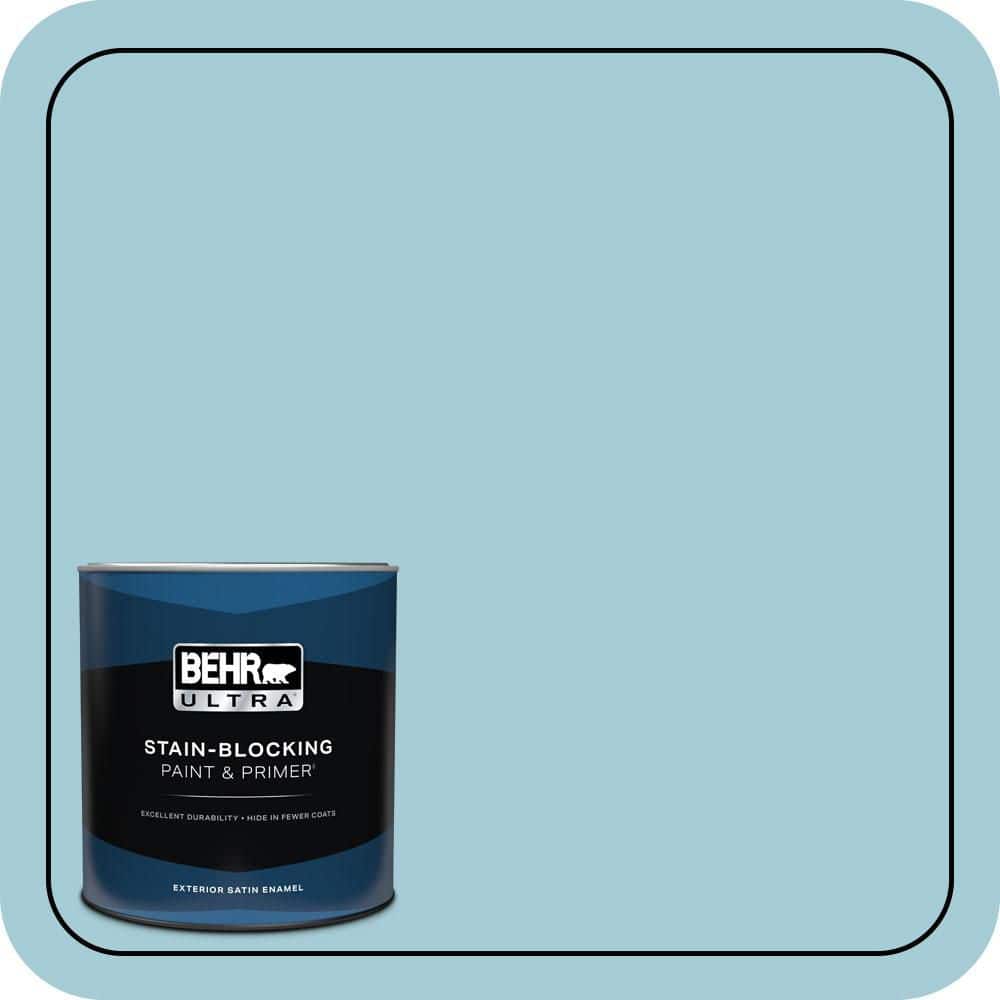 BEHR ULTRA 1 qt. #S460-2 Drip Satin Enamel Exterior Paint & Primer ...