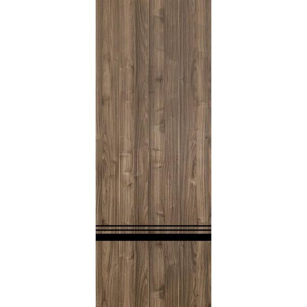 Sartodoors 24 in. x 26 in. Solid Wood with Honeycomb Walnut Color ...