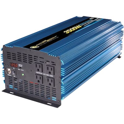 Power Bright 12 Volt DC to AC 1500-Watt Power Inverter-PW1500-12 - The ...