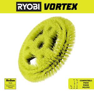 RYOBI 7 in. VORTEX Medium Bristle Brush A95MRB7 - The Home Depot
