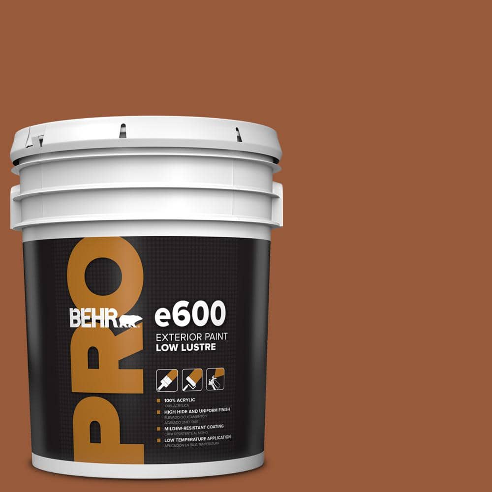 BEHR PRO 5 gal. #230D-7 Cinnamon Brandy Low Luster Exterior Paint ...