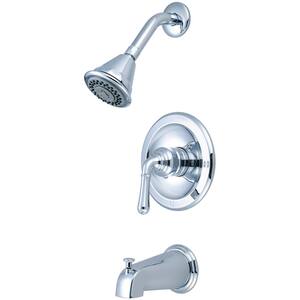 Olympia Faucets Accent 1-Handle Wall Mount Shower Faucet Trim Kit in Polished Chrome 3 Function ...