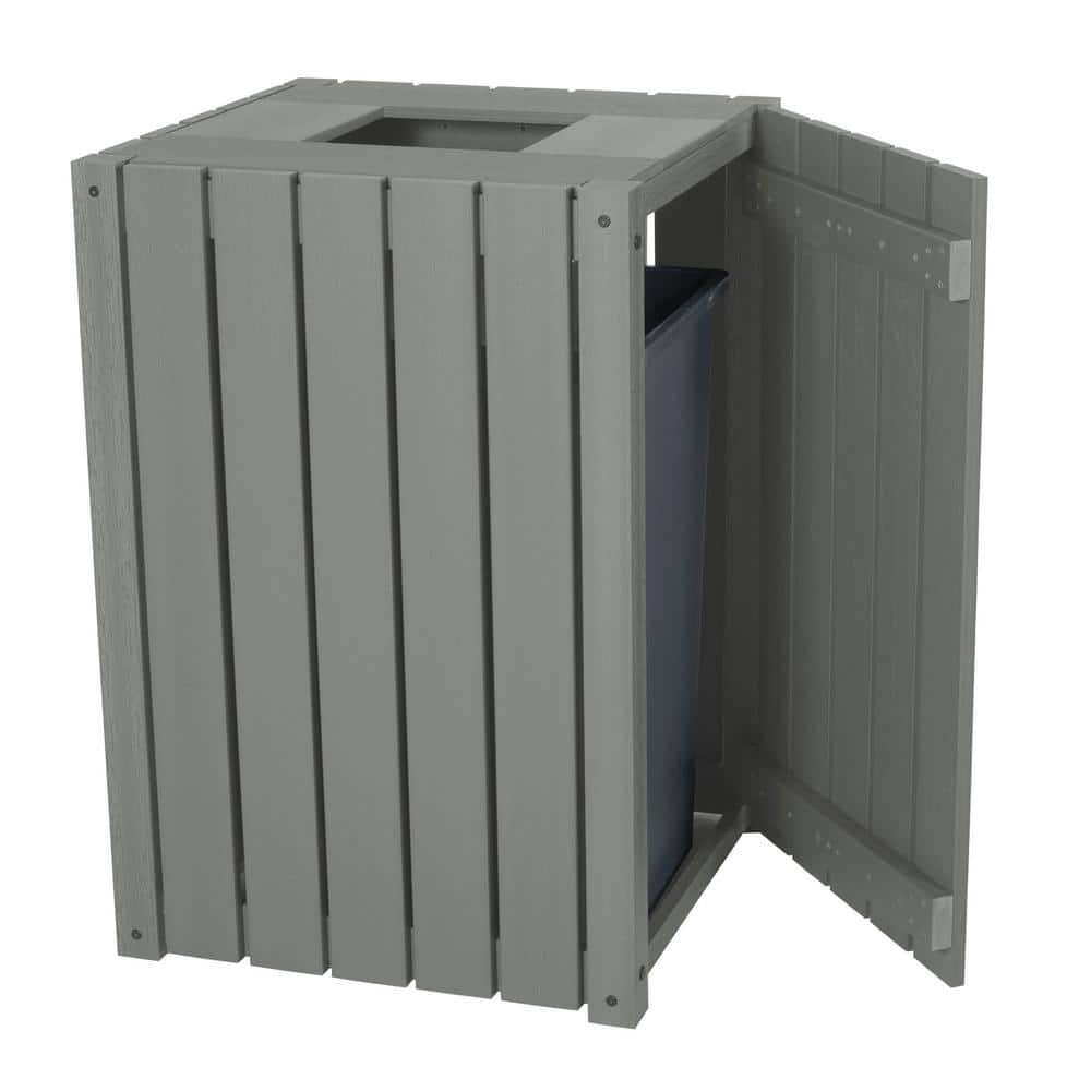 Highwood Commercial 40 Gal. Open Trash Can CM-TR01NA-CGE - The Home Depot