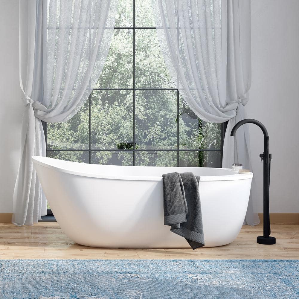 Home Decorators Collection Cantora 60 in. Freestanding Flatbottom ...