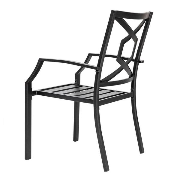 Nuu garden stacking wrought iron outdoor patio dining chair store