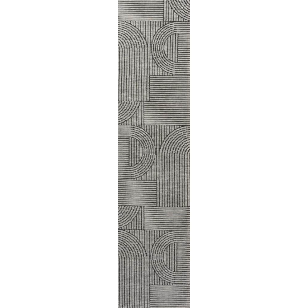 JONATHAN Y Zephyr Mid-Century Arch Stripe Reversible Machine-Washable ...