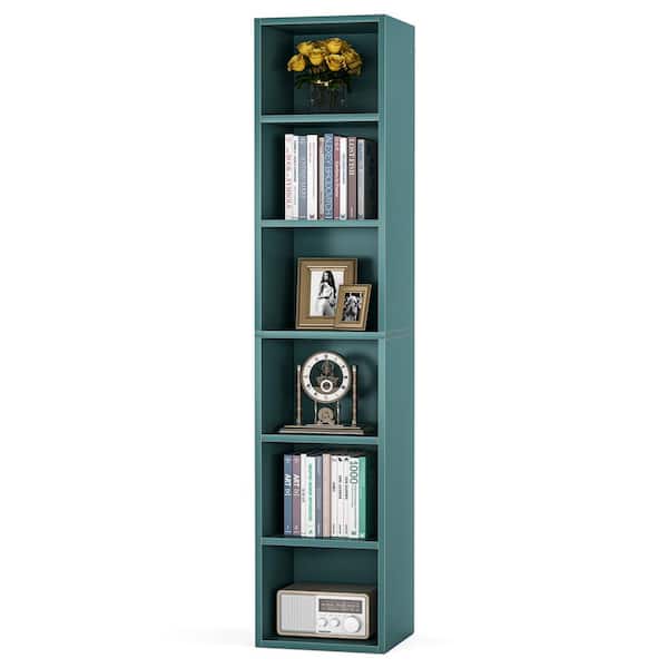 Tall blue bookcase store