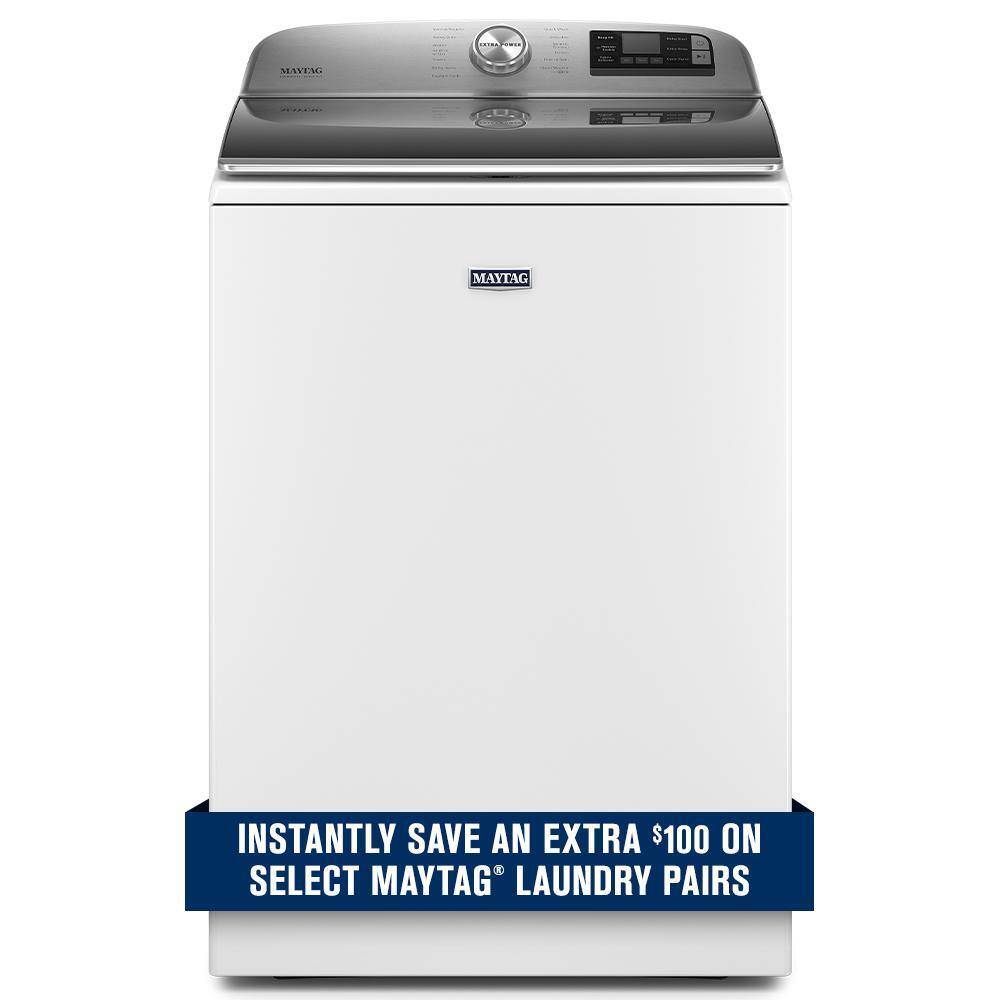 Reviews for Maytag 5.3 cu. ft. Smart Capable White Top Load Washing ...