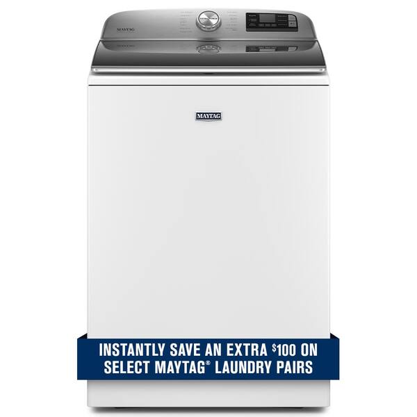 Reviews for Maytag 5.3 cu. ft. Smart Capable White Top Load Washing ...
