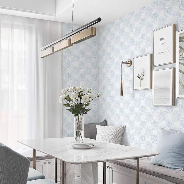Blue Boho Geometric Fireworks Contact Paper Peel and Stick Wallpaper ...