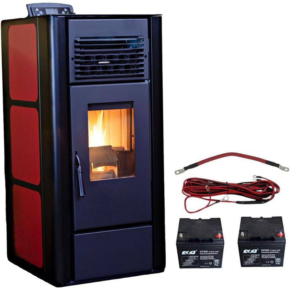 PELLETHEAD Pellet Stove - Wi-Fi Control, Freedom Stove, Heats 800-1800 ...