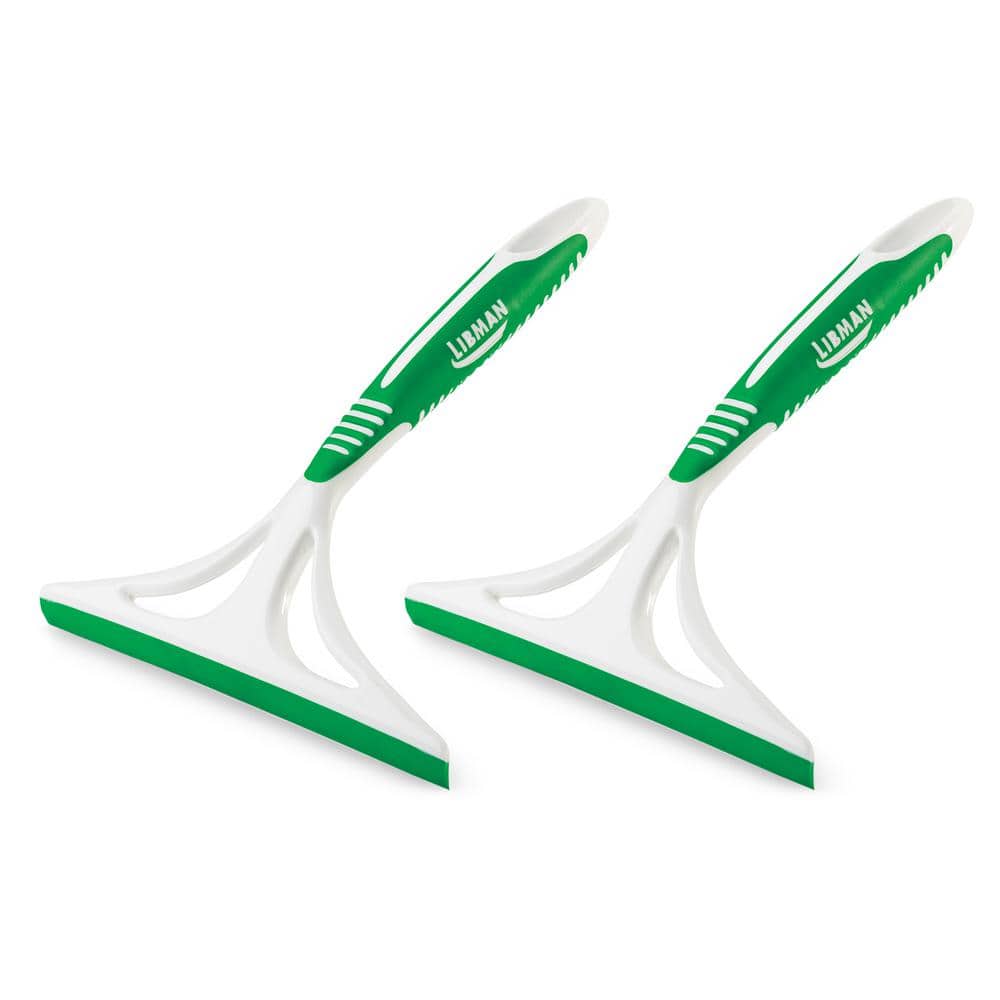 Libman 8 in. Window and Shower Squeegee with 9 in. Handle (2-Pack) 1818 ...