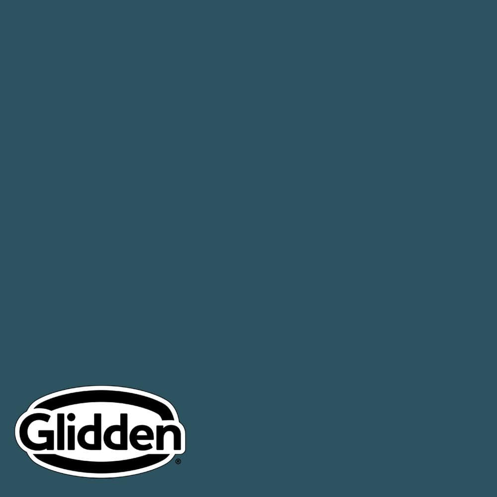 Glidden Premium 1 gal. Blue Bayberry PPG1149-7 Flat Exterior Latex ...