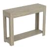 Safdie and Co. 40 in. Dark Taupe 30 in. H Rectangle Wood Console Table ...