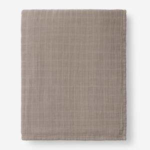 The Company Store Gossamer Mineral Teal Solid Cotton Full Woven Blanket ...