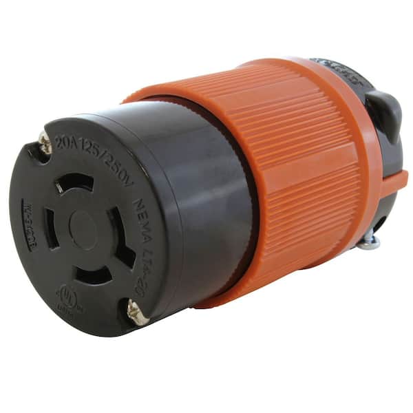 AC WORKS NEMA L14-20R 20A 125/250V 4-Prong Locking Female Connector UL ...