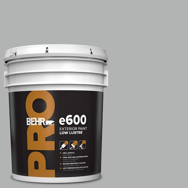 BEHR PRO 5 gal. #PPU26-08 Silverstone Low Luster Exterior Paint PR62005 ...