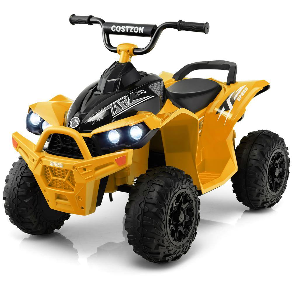 Costway 12-Volt Battery Powered Kids Ride On ATV Electric 4-Wheeler ...