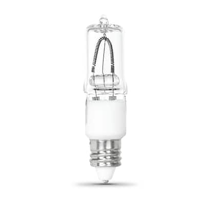 Feit Electric 100-Watt Bright White (2700K) T3 R7 Short Base Dimmable ...