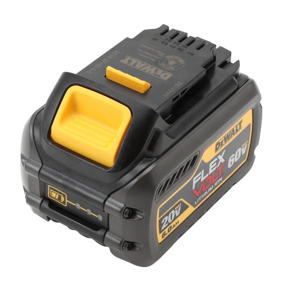 DEWALT FLEXVOLT 20V/60V MAX Lithium-Ion 6.0Ah Battery Pack with 6 Amp ...