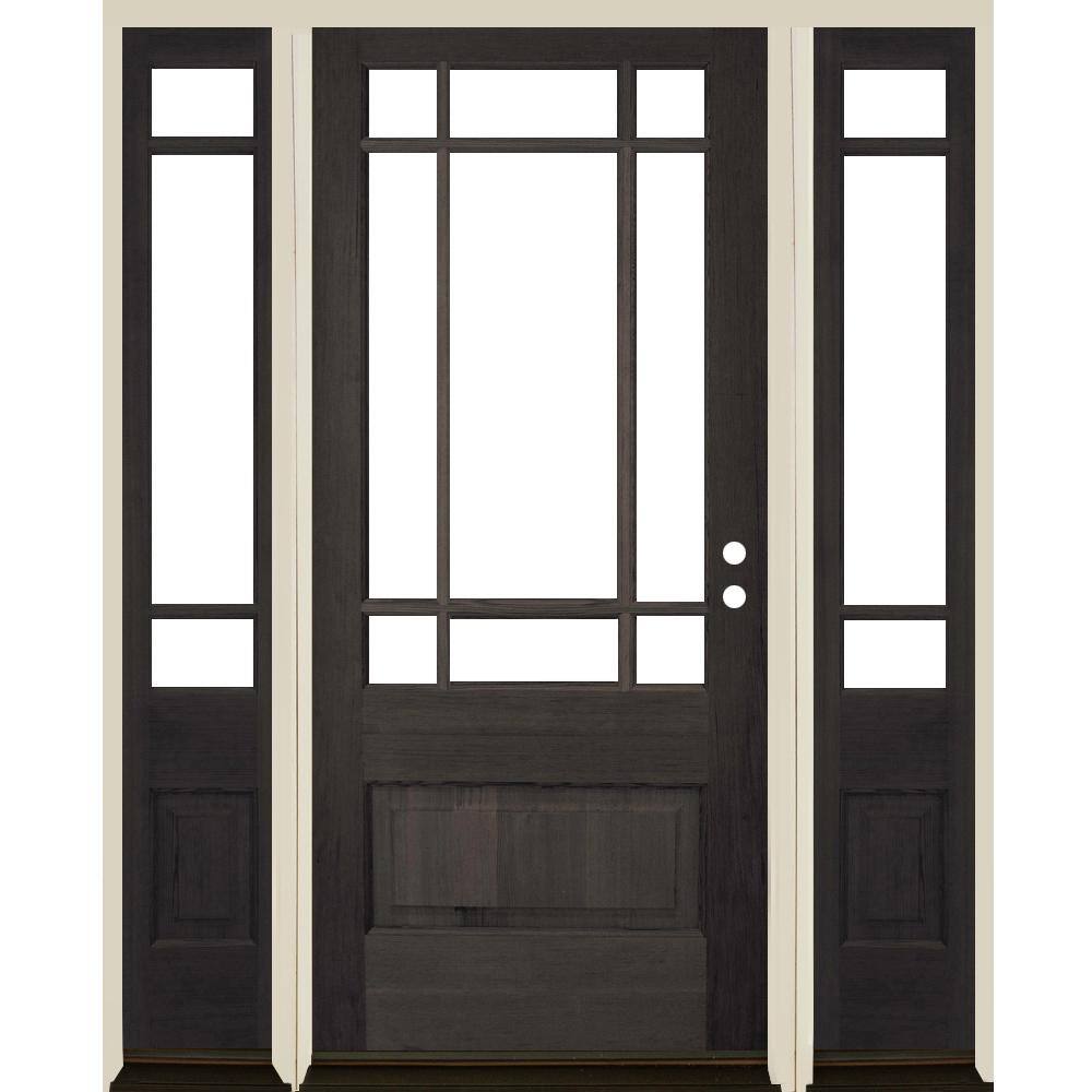 3 4 Glass Front Door With Sidelites - Glass Door Ideas
