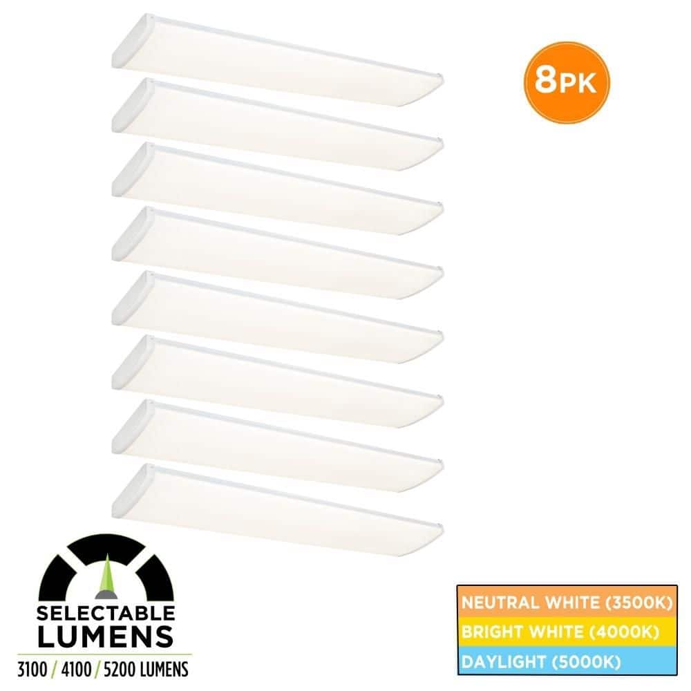 Reviews for Commercial Electric 8-Pack 4 ft. 3100-5200 Selectable ...