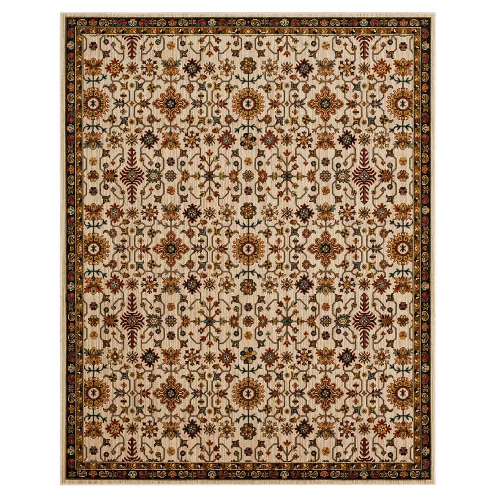 Mohawk Home Lyndhurst Cream 5 ft. x 8 ft. Area Rug 856168 - The Home Depot