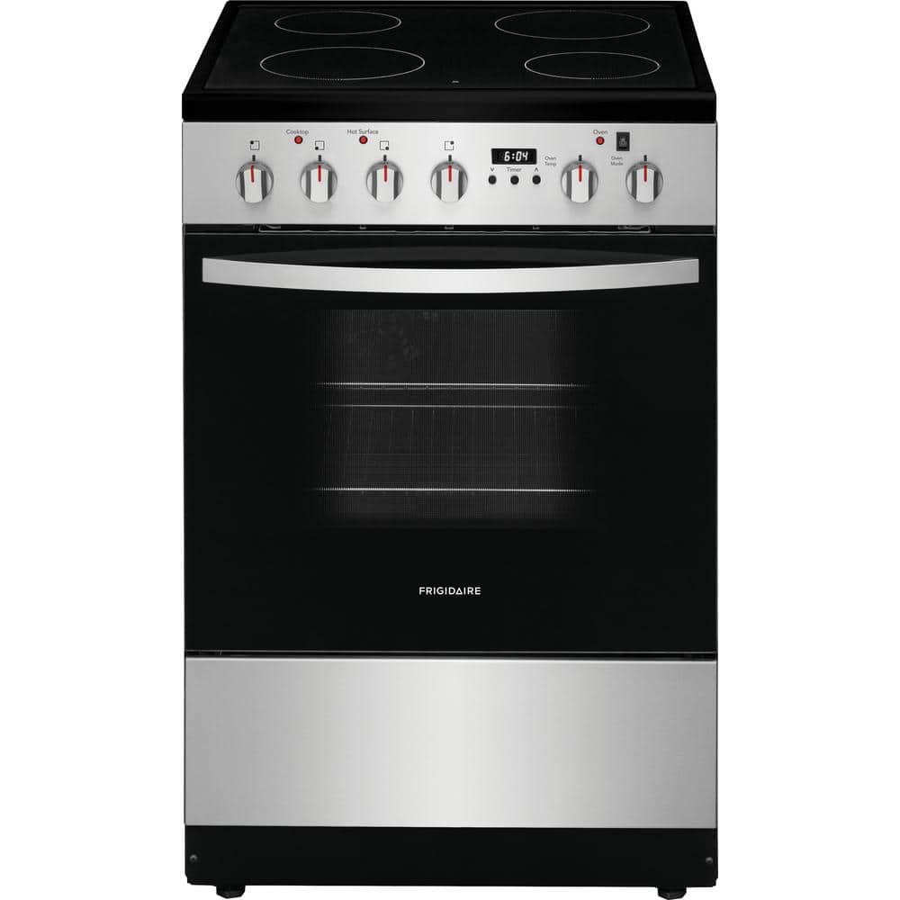 Frigidaire 24 in. Slide-In Electric Range in Stainless Steel with 4 ...