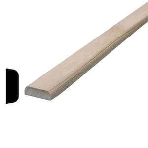 Alexandria Moulding 11/16 in. D x 11/16 in. W. x 96 in L Pine Wood Cove ...