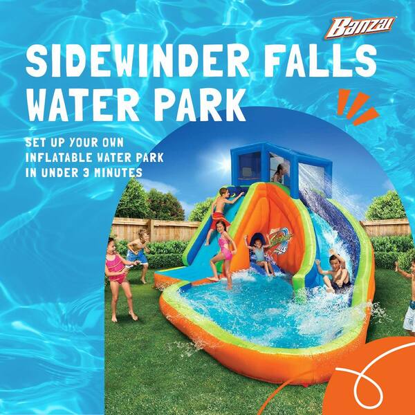 Banzai sidewinder falls inflatable water slide store