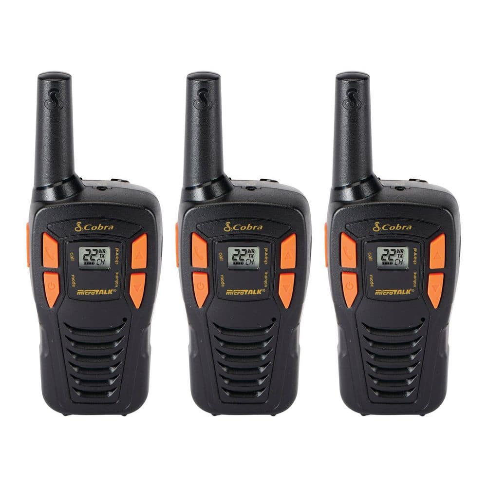Cobra Compact Family 16-Mile Range 2-Way Radio (3-Pack) ACXT145-3 - The ...