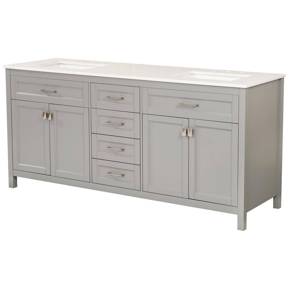 HBEZON Aphrodite 72 in. W x 22 in. D x 34 in. H Freestanding Bath ...