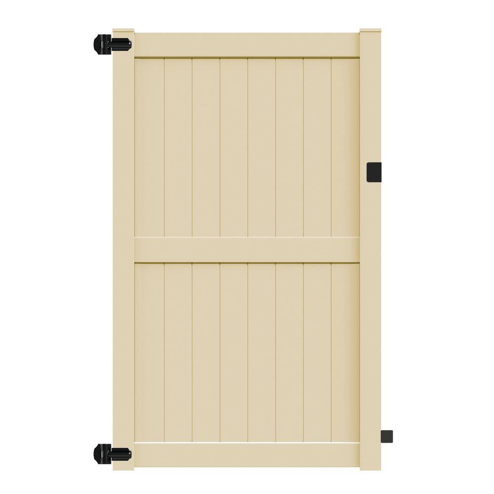 Barrette Outdoor Living Washington 5 ft. H x 8 ft. W Sand Vinyl Privacy ...